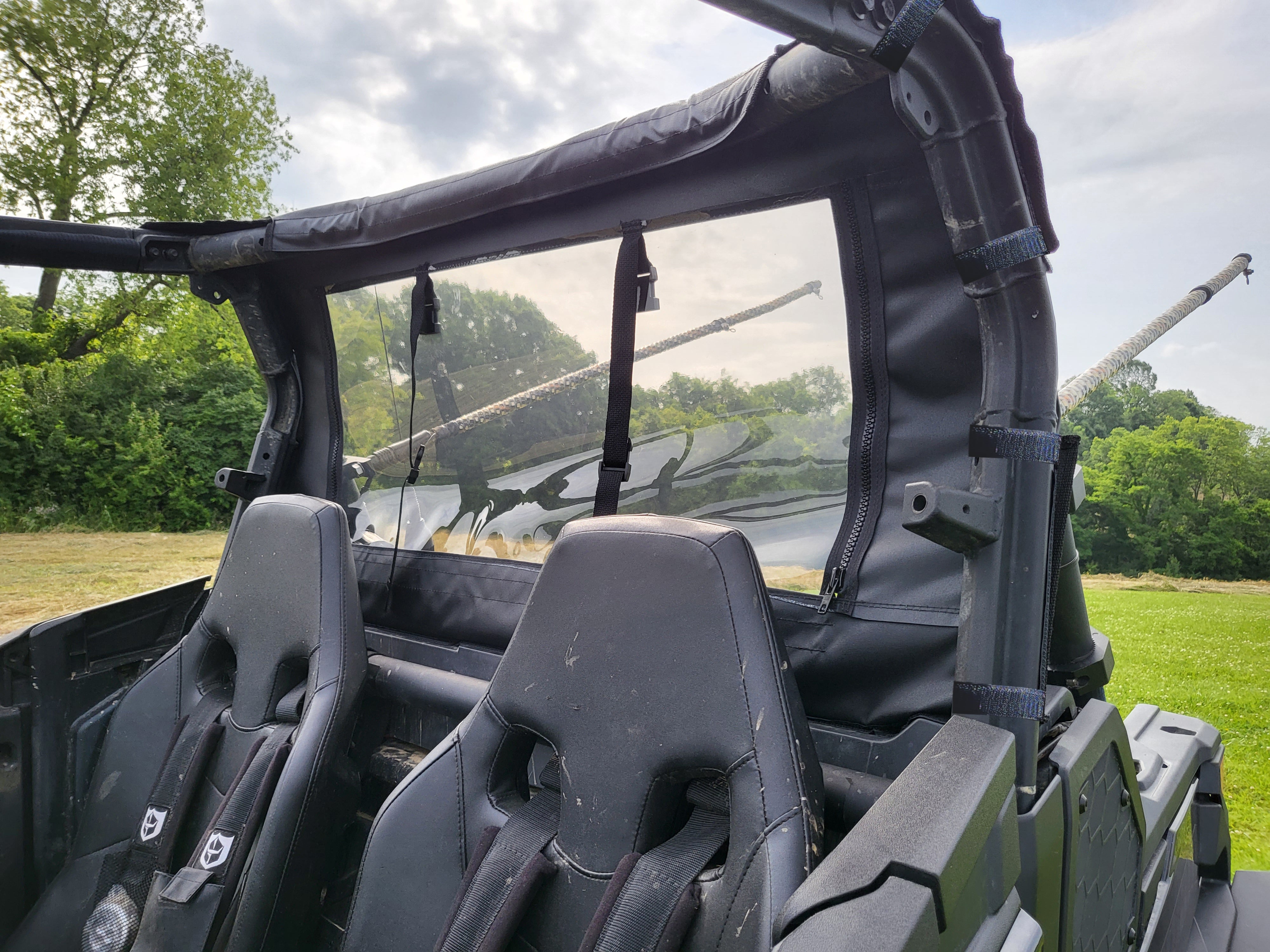 2021+ Can-Am Commander Canvas Rear Panel by 3 Star UTV