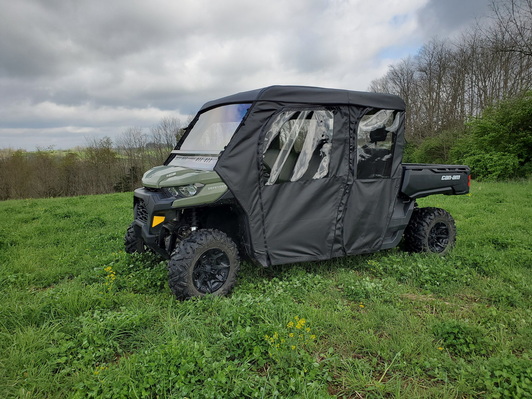 Can-Am Defender Max 4 - Full Cab Enclosure For Hard Windshield (Full D ...
