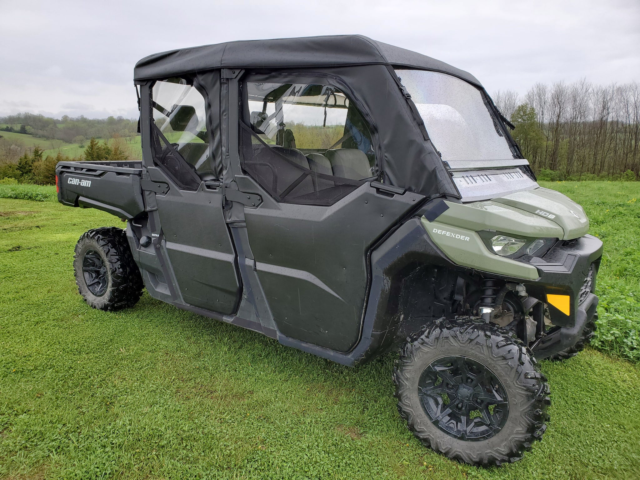 Can-Am Defender Max 4 - Full Cab Enclosure For Hard Windshield (Half D ...