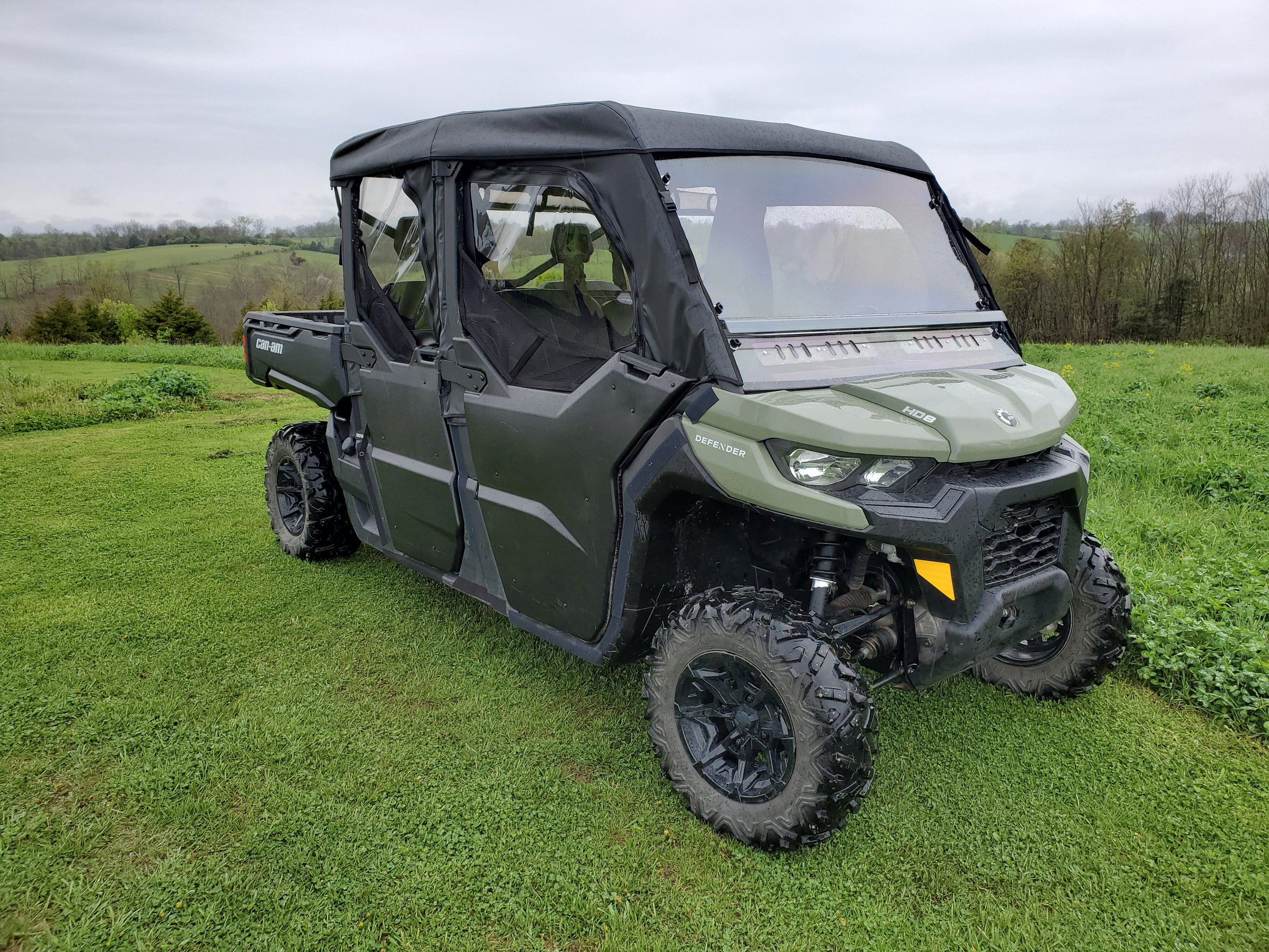 Can-Am Defender Max 4 - Full Cab Enclosure For Hard Windshield (Half D ...
