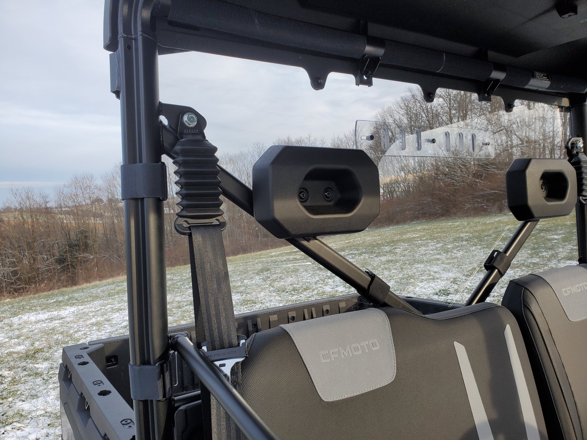 CFMoto UForce 600 - 1 Pc Lexan Back Panel w/Clamp and Vent Options – 3 ...