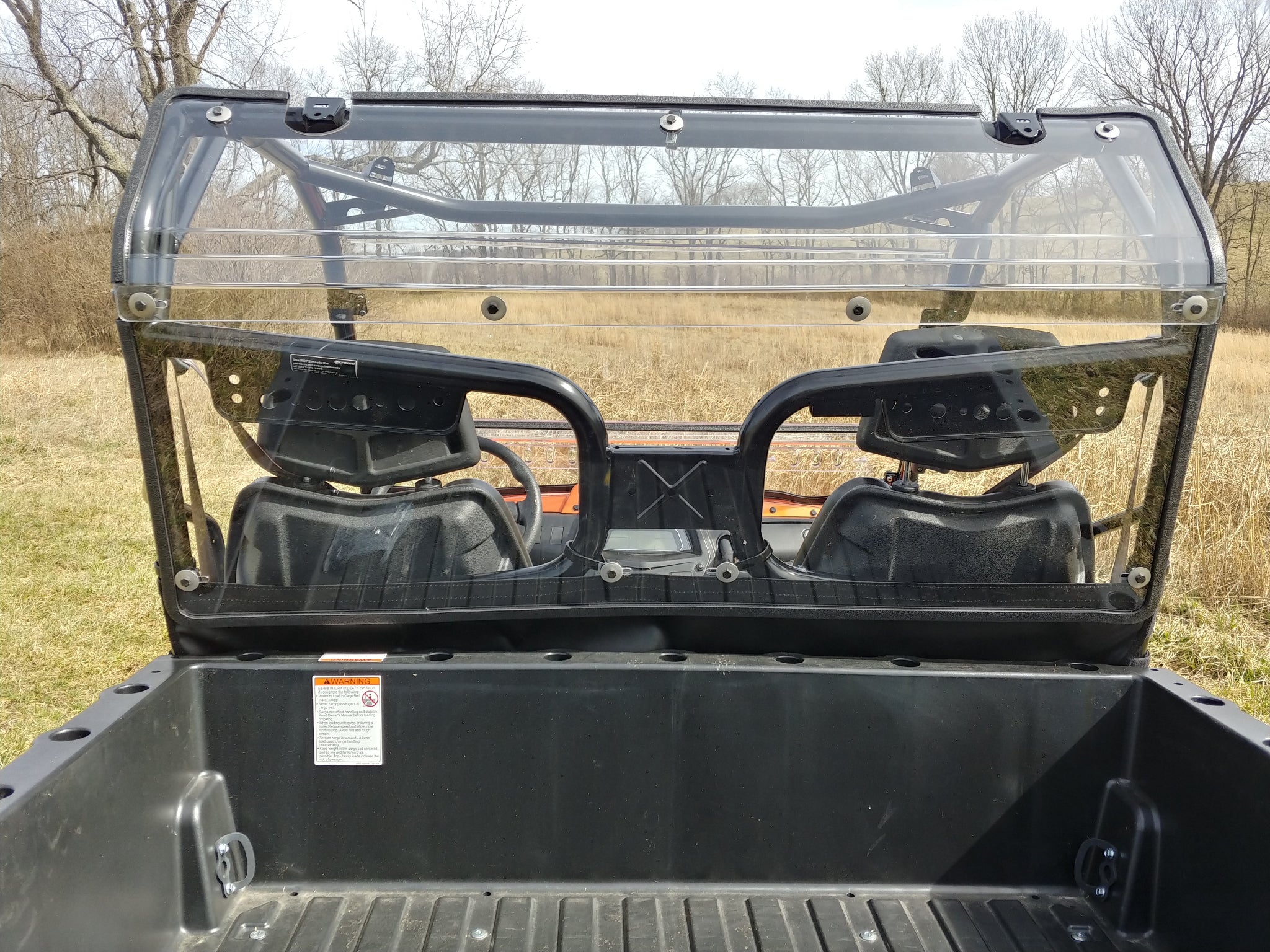 Cfmoto Uforce 500800 2 Pc Lexan Back Panel With Clamp And Vent Opti