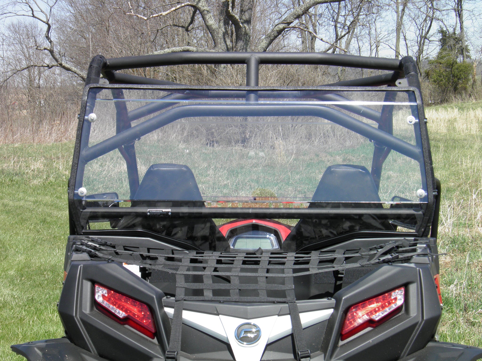 CFMoto ZForce 500/800/1000 - 1 Piece Lexan Back Panel – 3 Star UTV