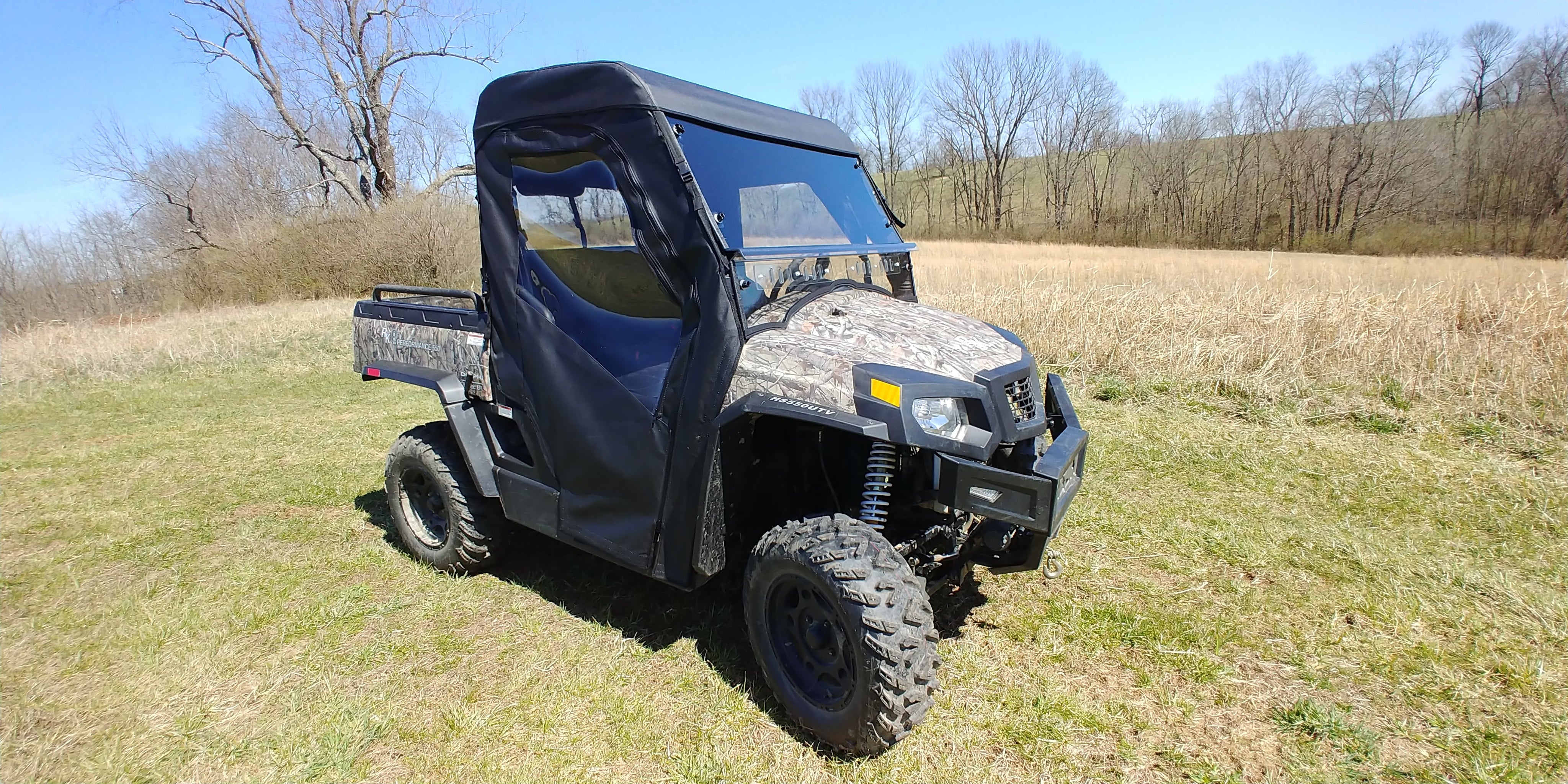 HiSun Sector 550/750 - Full Cab Enclosure for Hard Windshield (Full Do ...