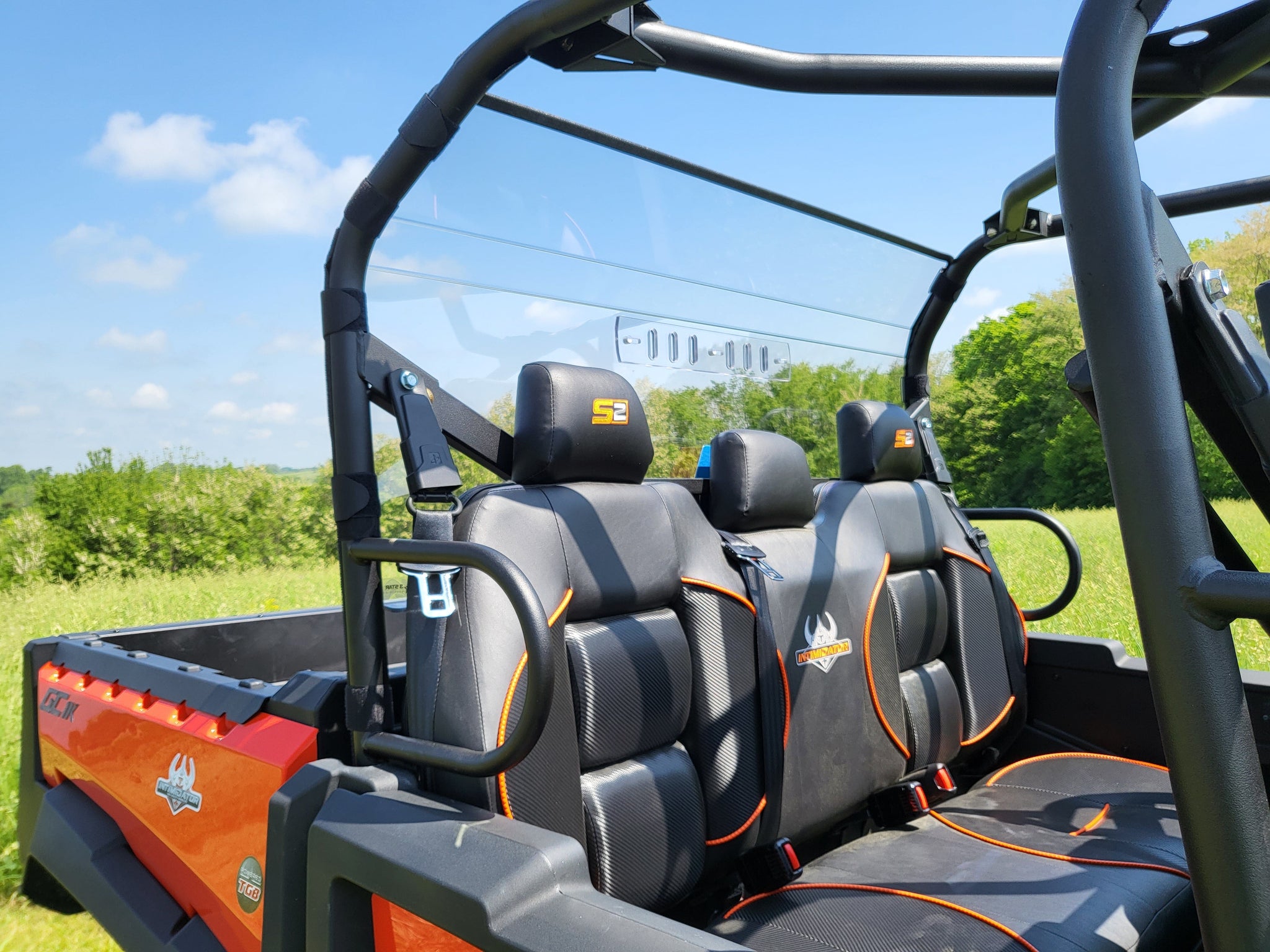 Intimidator GC1K 6-Seater - Lexan Back Panel w/Clamp and Vent Options ...