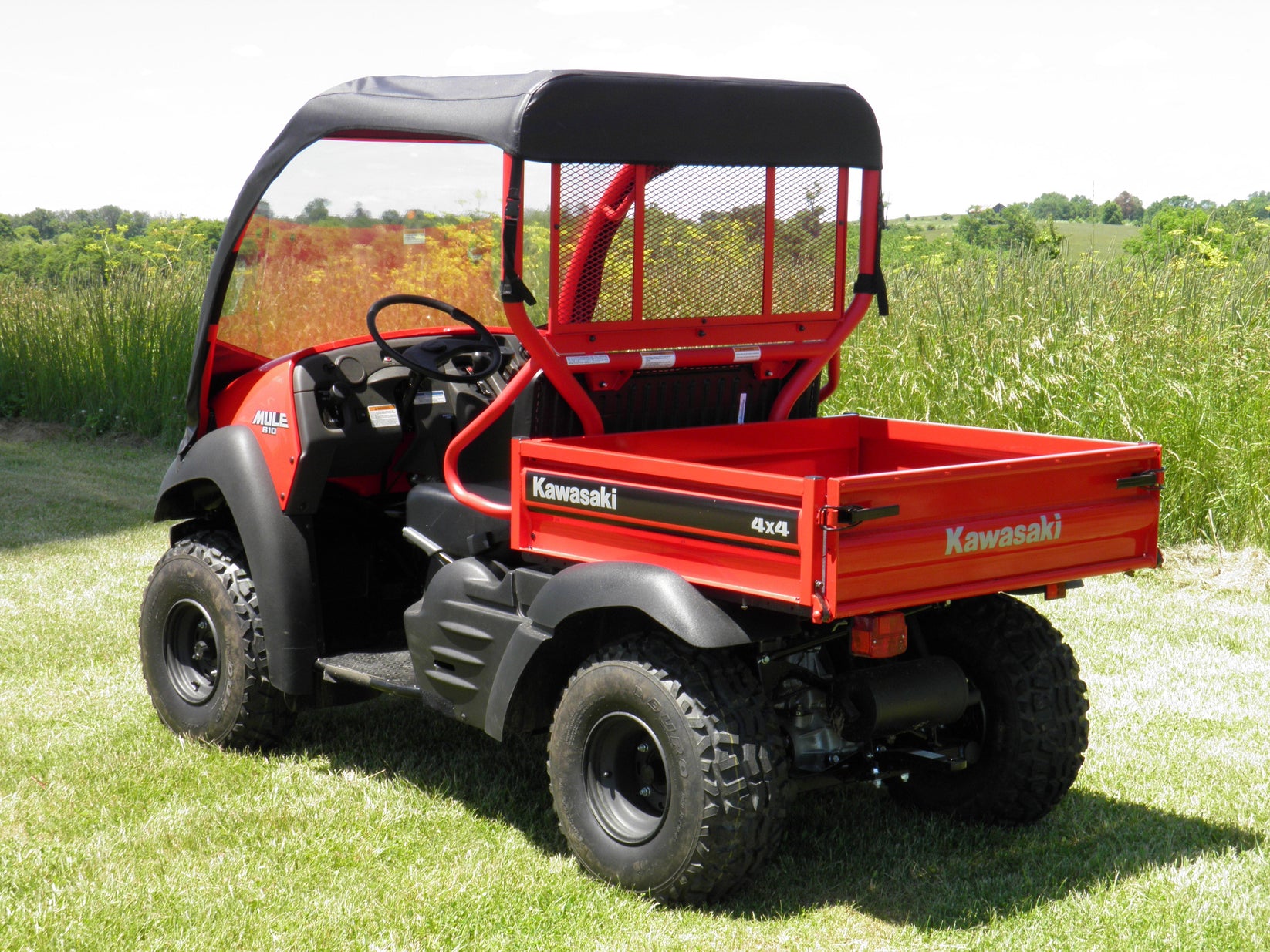 Kawasaki Mule 600/610 - Vinyl Windshield/Top Combo – 3 Star UTV