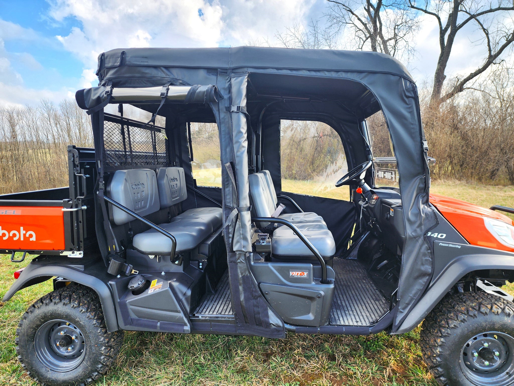 Kubota RTV X1140 - Full Cab Enclosure for Hard Windshield – 3 Star UTV