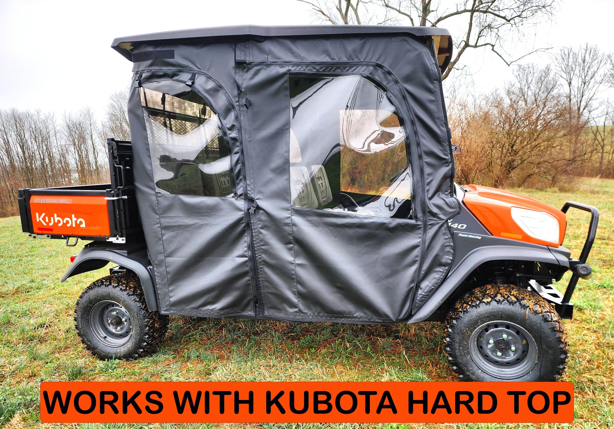 Kubota RTV X1140 Soft Doors by 3 Star UTV - Fitment for 2016-2025 Seri