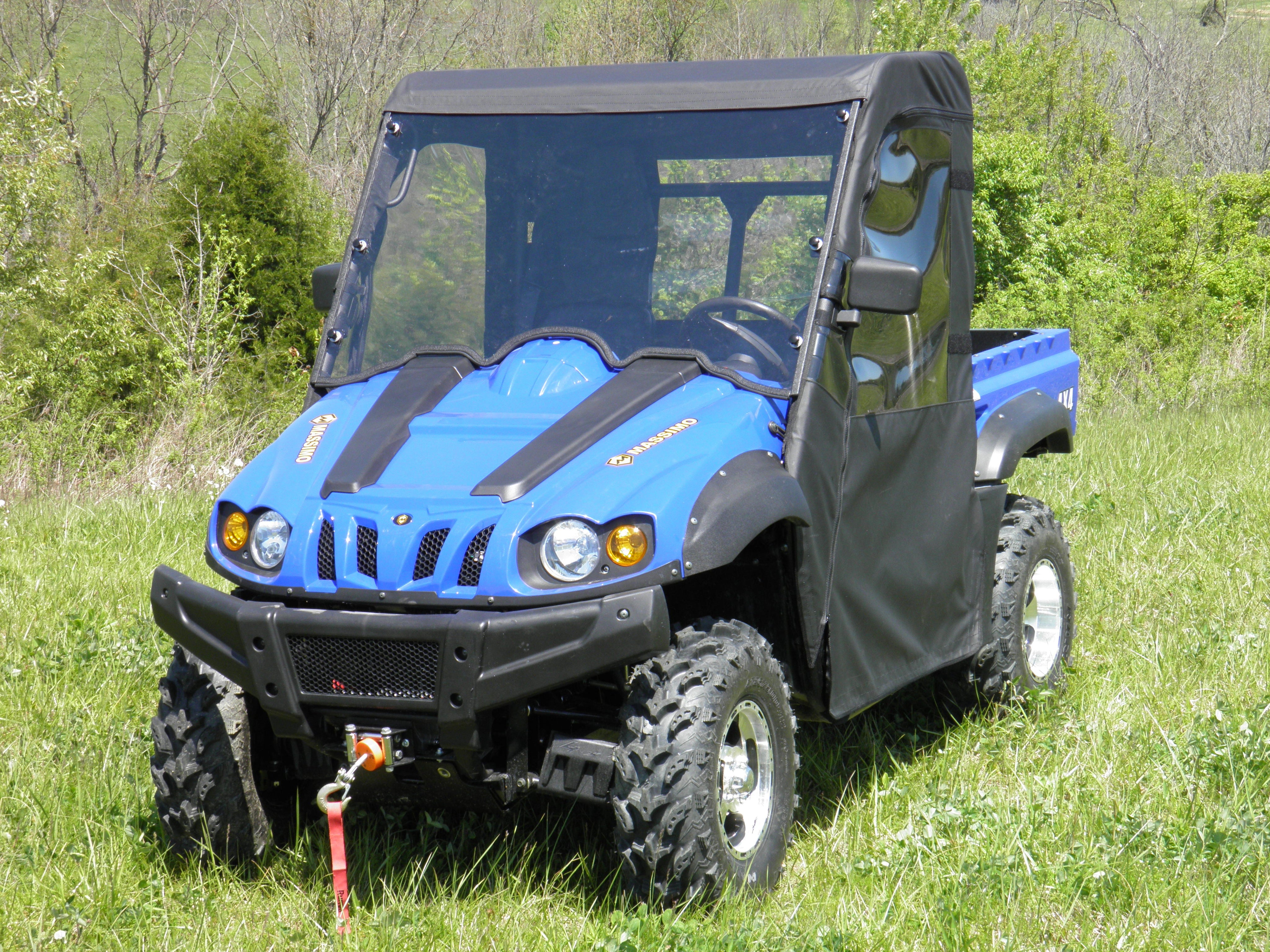 Massimo 500/700 - Full Cab for Hard Windshield (Full Doors) – 3 Star UTV