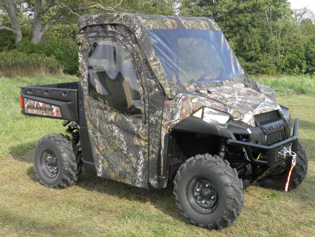 Polaris Ranger 900/1000 - Full Cab Enclosure w/Vinyl Windshield – 3 ...