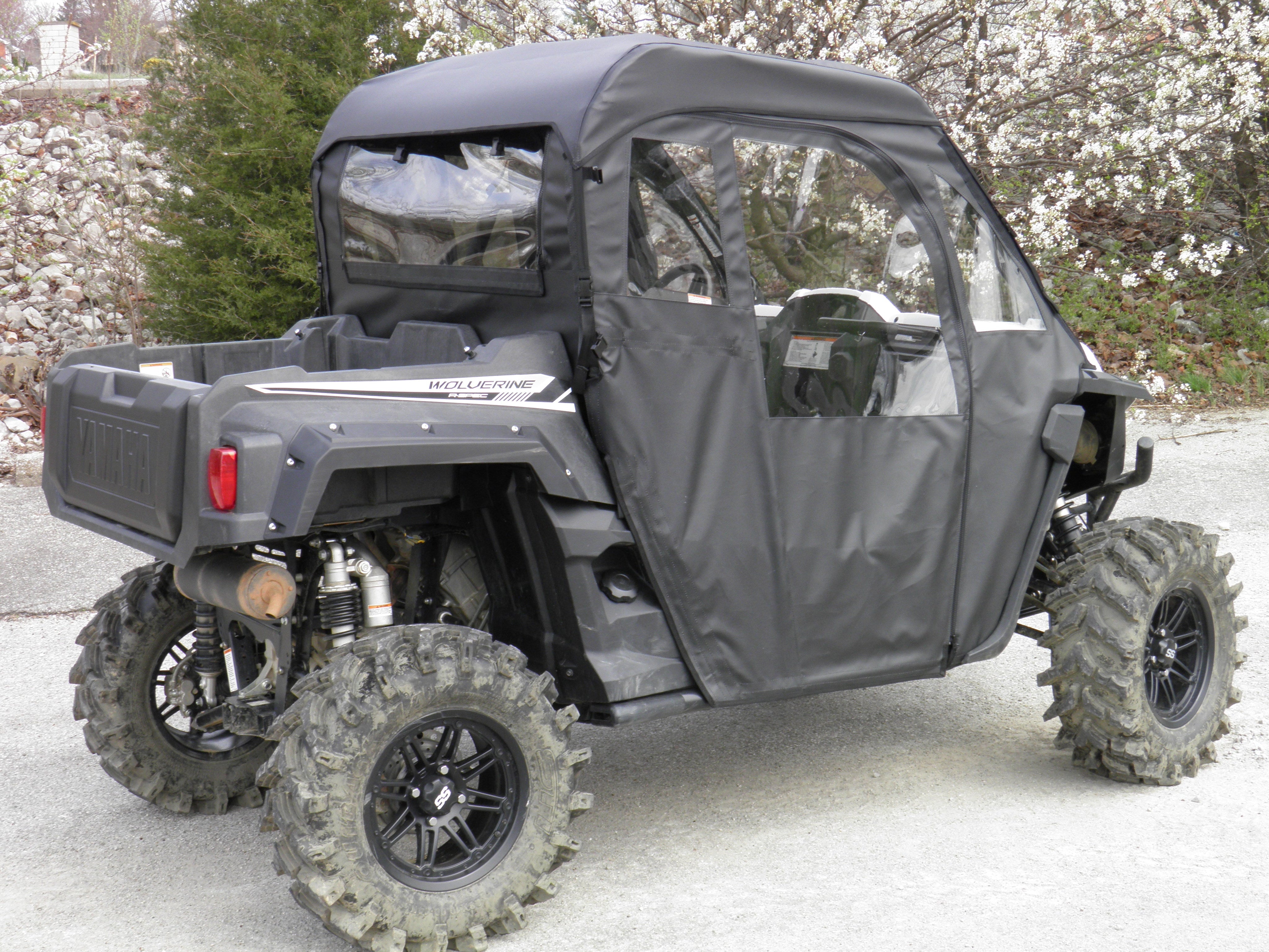 Yamaha Wolverine - Full Cab Enclosure for Hard Windshield (Full Doors ...